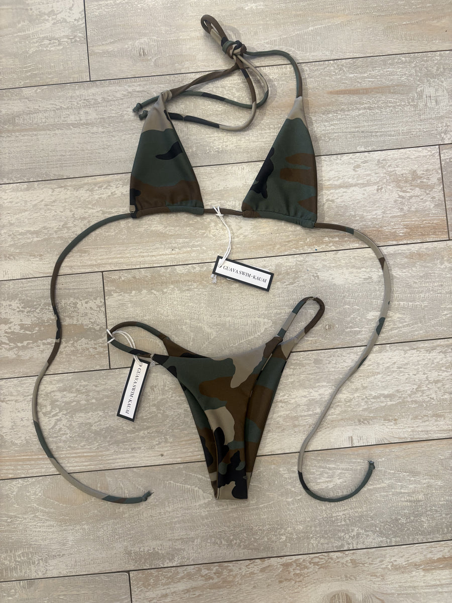 GUAVA SWIM-SLIDE TRIANGLE TOP-CAMO – BIKINI HANALEI